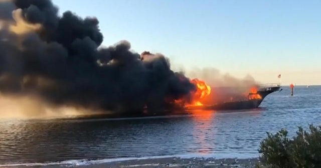 Port Richey, Florida casino boat fire: Woman dies after blaze forces ...
