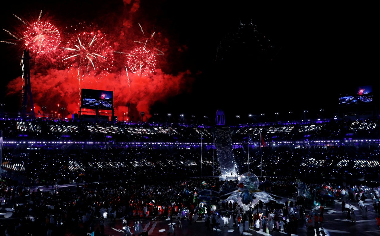 2018 Olympics: Spectacle of Winter Games' Closing Ceremony