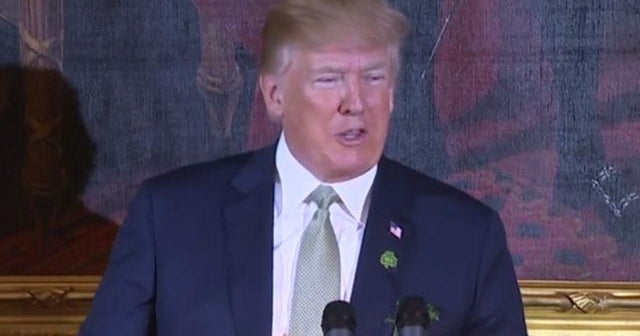 Trump, Irish prime minister speak at St. Patrick's Day lunch - CBS News