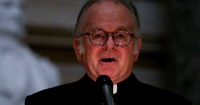 House chaplain, Father Patrick Conroy, withdraws resignation - CBS News