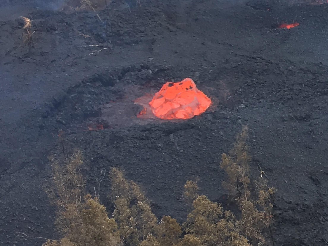 Volcanic eruption in Hawaii