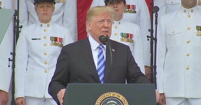 Trump honors "America's greatest heroes" on Memorial Day - CBS News