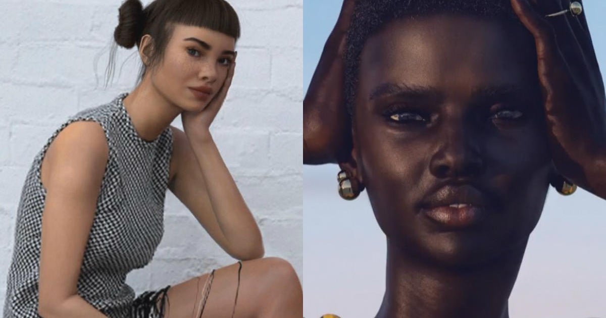 Computer-generated models' social media influence on the rise - CBS News