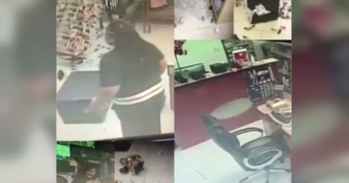 Video shows angry customer trashing nail salon - CBS News