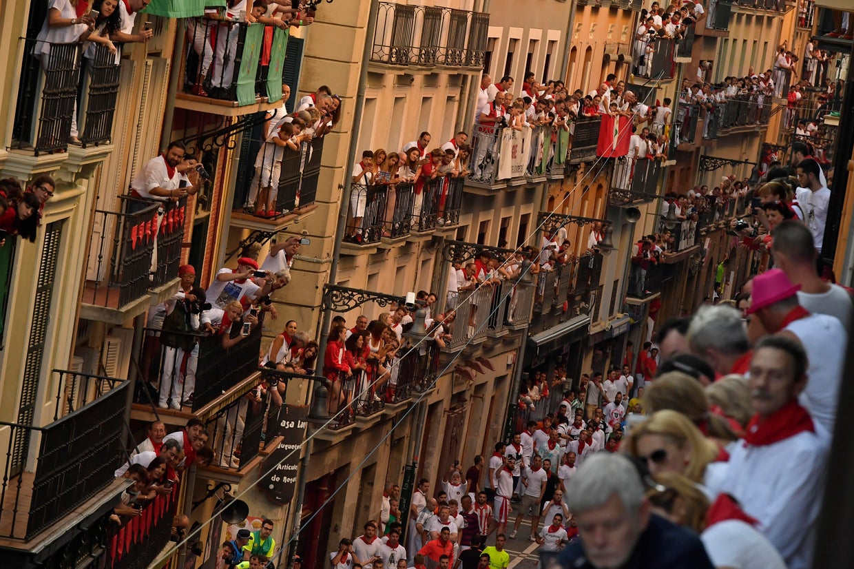 "Running of the Bulls" in Pamplona, Spain