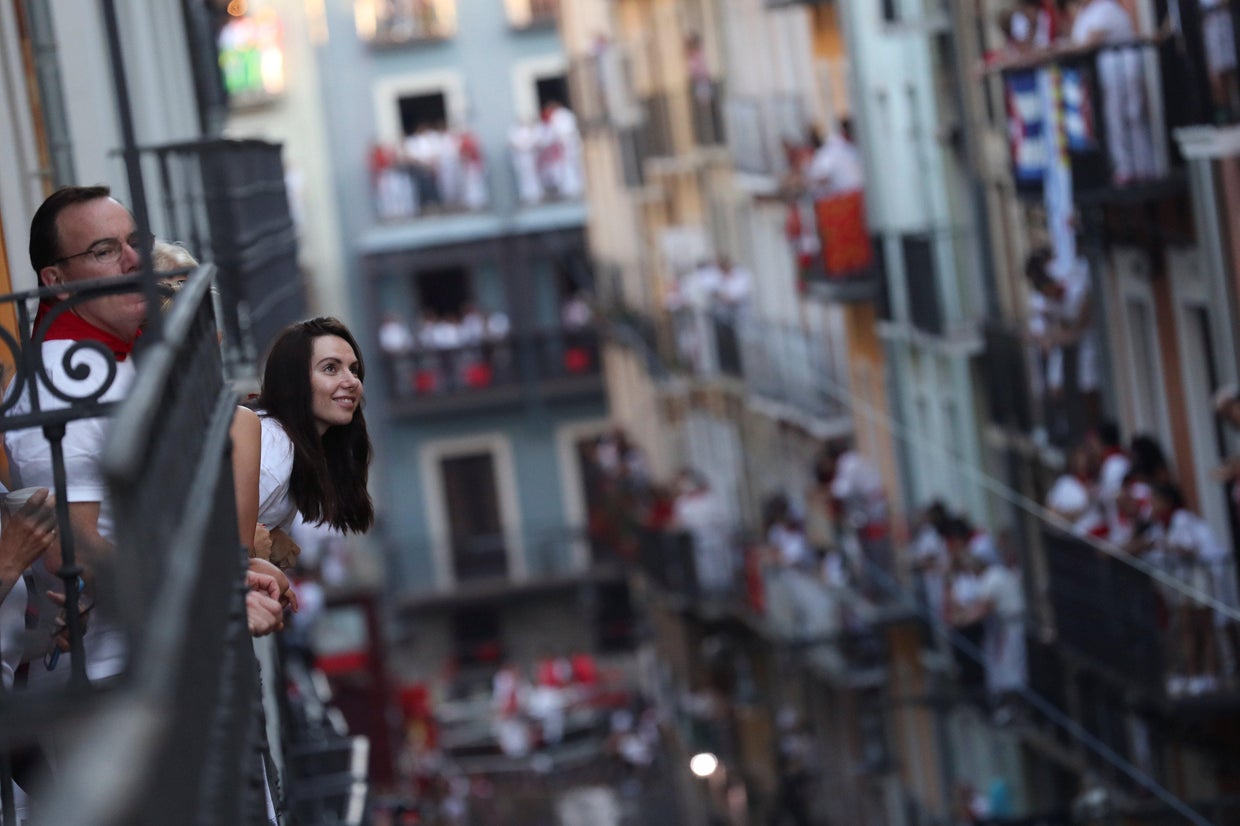 "Running of the Bulls" in Pamplona, Spain