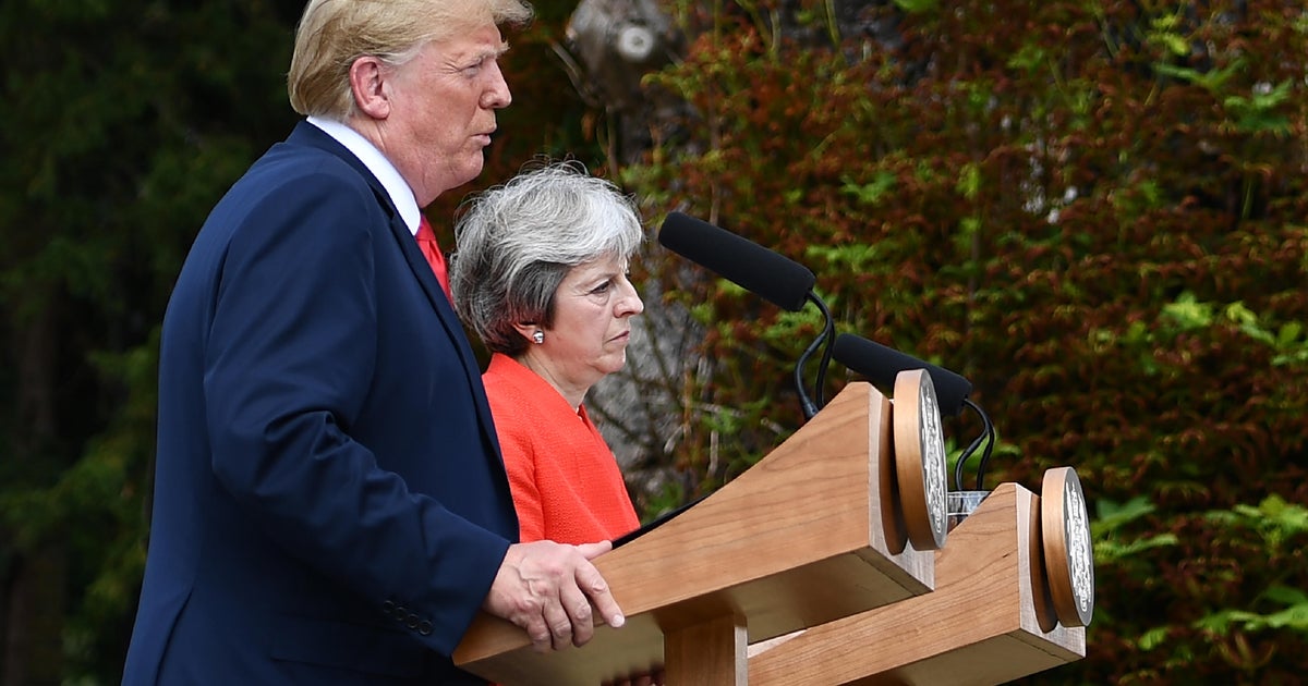 Live: Trump, Prime Minister Teresa May press conference during Britan ...