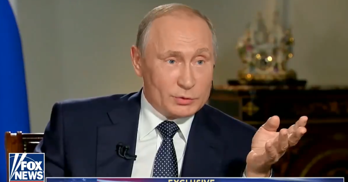 Vladimir Putin denies having dirt on Trump in heated Fox News interview ...