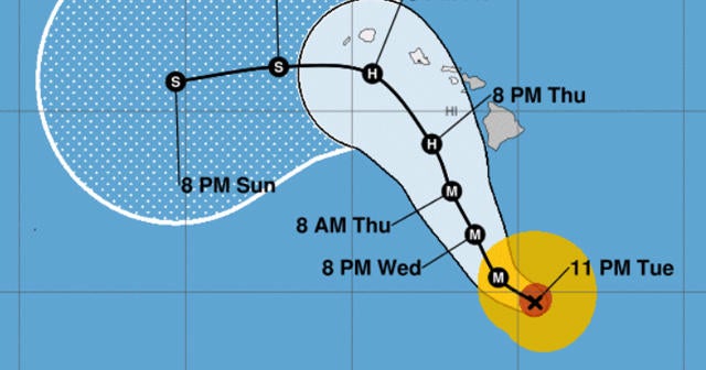 Why Hurricane Lane, approaching Hawaii, is so rare - CBS News