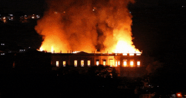 National Museum fire today: Massive blaze engulfs 200-year-old museum ...