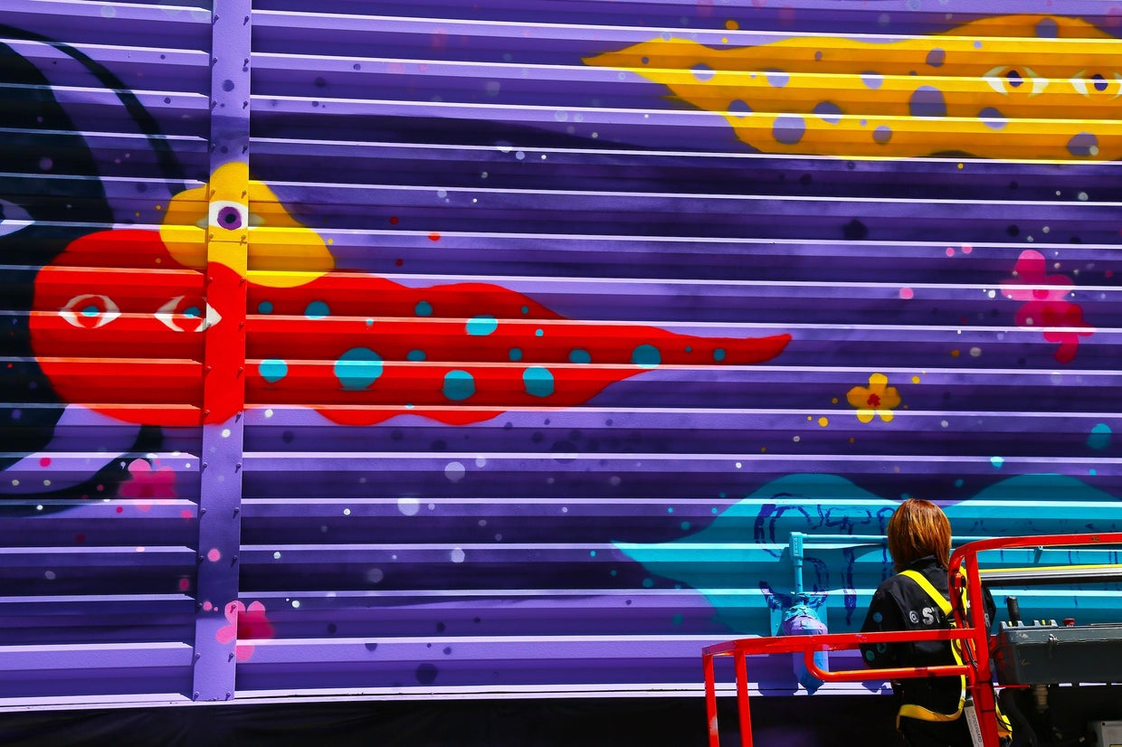 Graffiti rises at the World Trade Center site