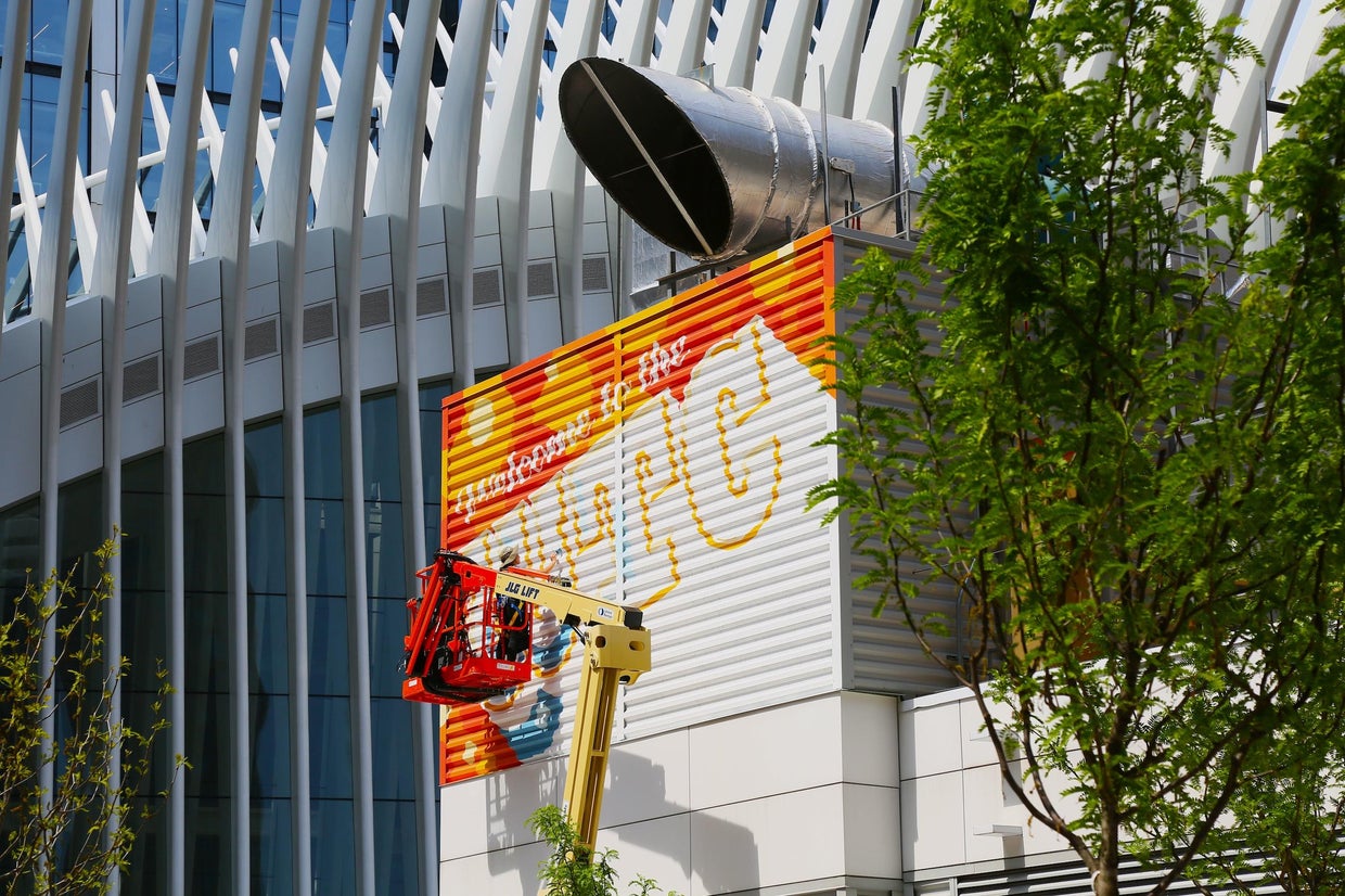 Graffiti rises at the World Trade Center site