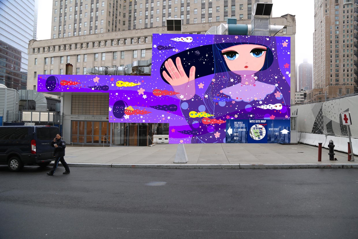 Graffiti rises at the World Trade Center site