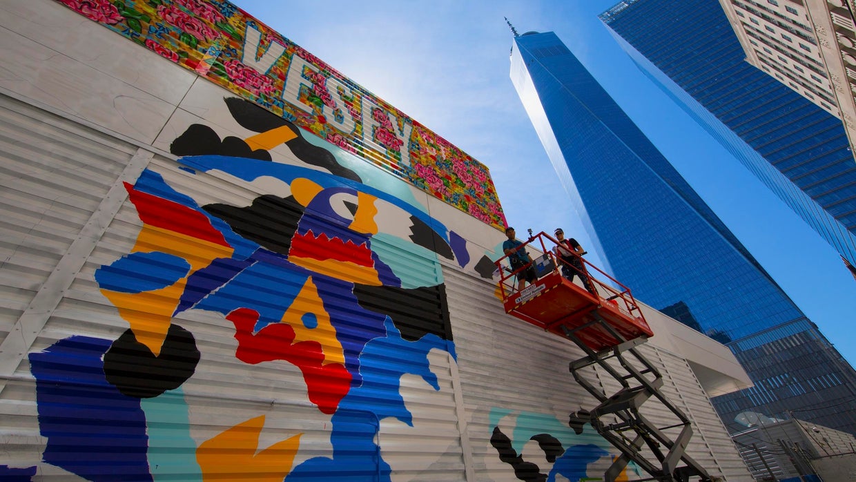 Decorating hallowed ground with street art - CBS News