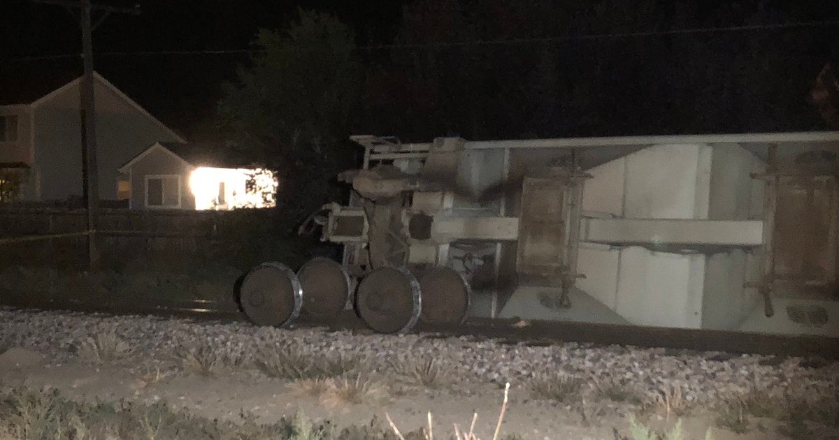 Train Goes Off The Rails, Ends Up Just Feet From Homes - CBS Colorado