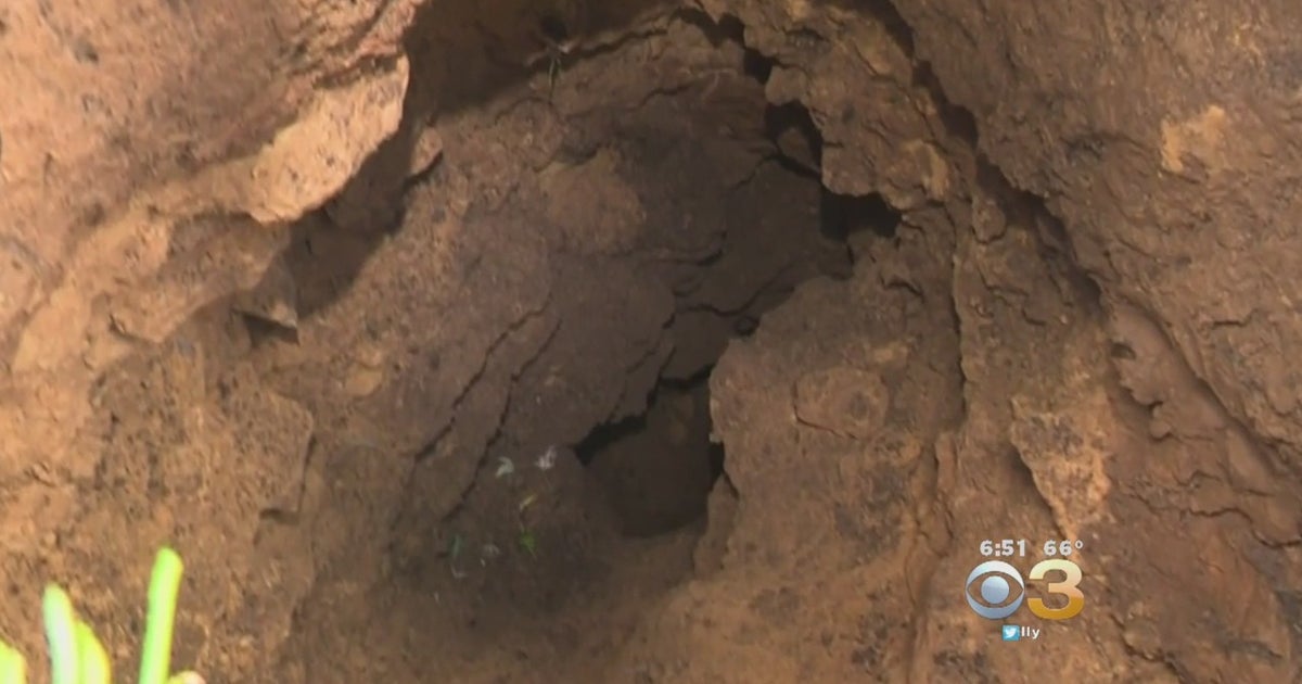 Man Falls 25 Feet Underground After Sinkhole Opens - CBS Philadelphia
