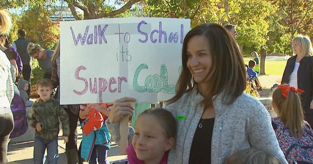 Students Encouraged To Walk To School To Create Safer Routes - CBS Colorado