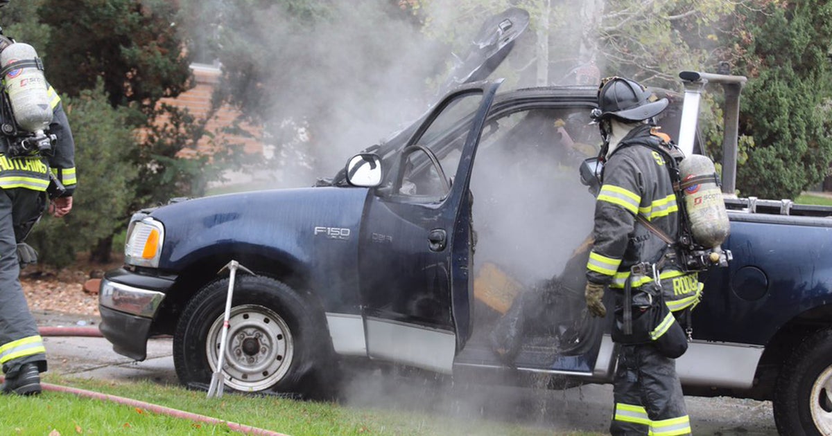 Firefighters Quickly Put Out Car Fire In Driveway Of Home - CBS Colorado
