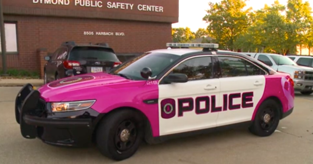 Police Department Goes Pink For Breast Cancer Awareness Month - CBS Texas