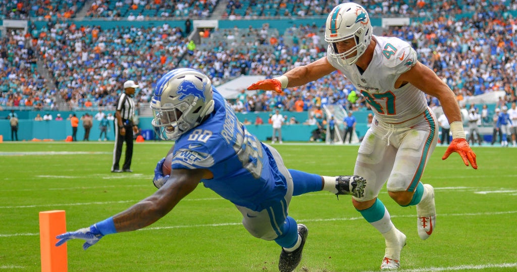 Dolphins Defense Struggles Mightily In 32-21 Loss To Detroit - CBS Miami