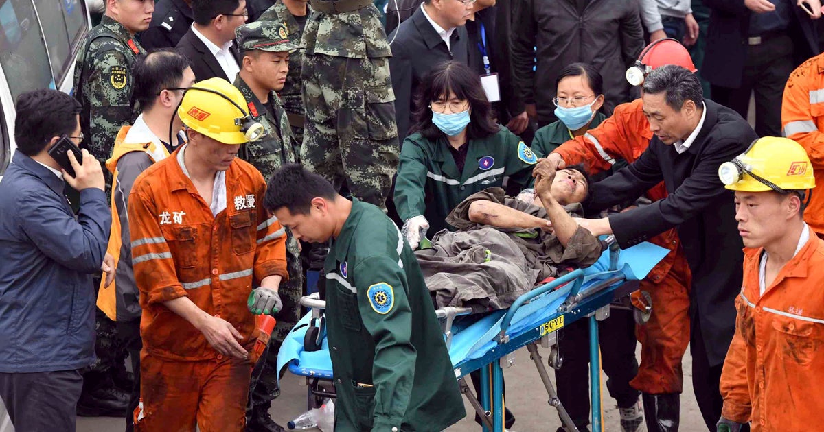 China mine collapse: Death toll rises to 11, 10 still trapped - CBS News
