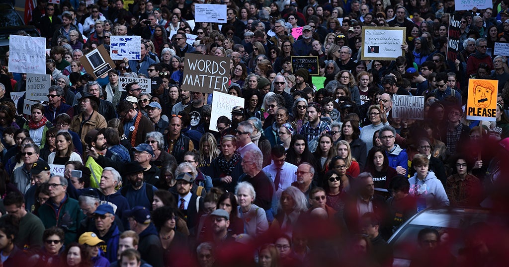 Thousands Gather In Squirrel Hill For Protest, Turn Backs On President ...