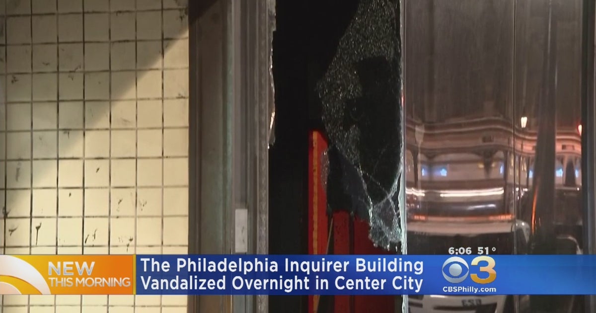 Philadelphia Inquirer Building Vandalized Overnight In Center City ...