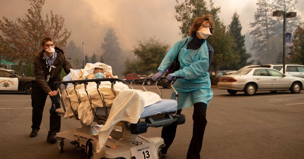 Patients Rescued From Burning Hospital In Butte County - CBS San Francisco