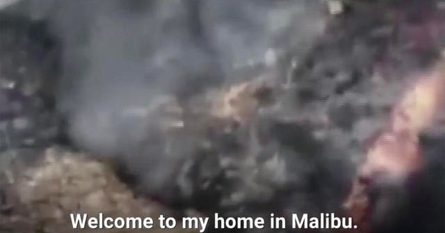 Gerard Butler's home destroyed by wildfires - CBS News