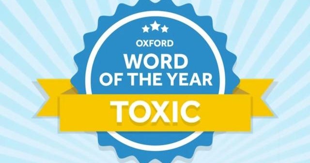 "Toxic" named word of the year by Oxford English Dictionary - CBS News