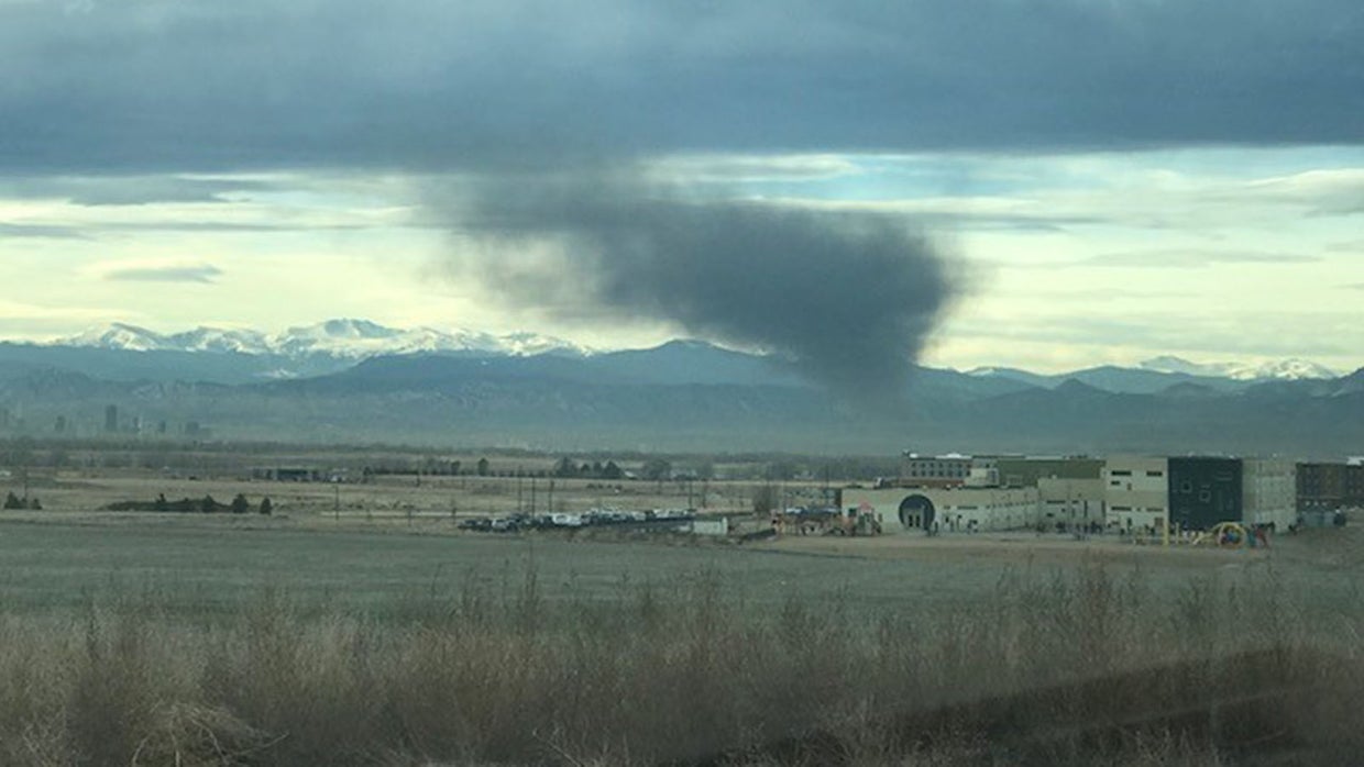 Recycling Plant Fire Sends Thick Black Smoke Over North Denver - CBS ...