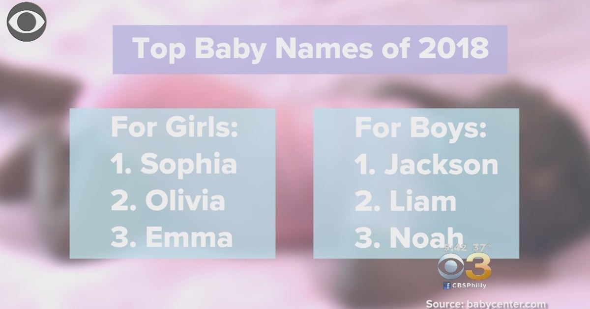 List Of Top Baby Names For 2018 Released - CBS Philadelphia