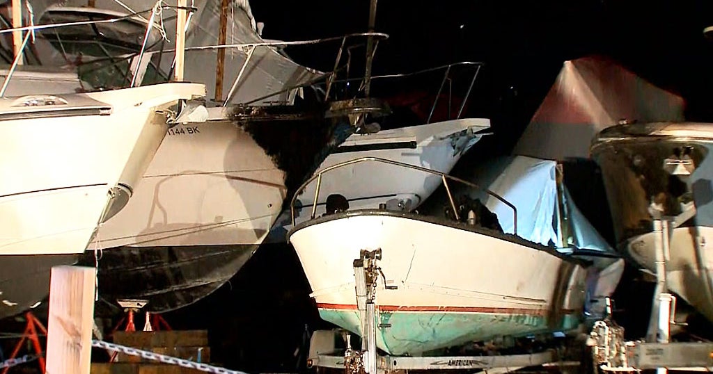 Fire Breaks Out At Marblehead Boat Storage Facility Overnight - CBS Boston