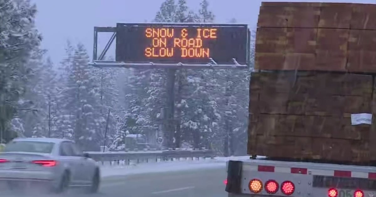 A Lot Of Sierra Snow Means Slow Going And Chains For Drivers - Good Day ...