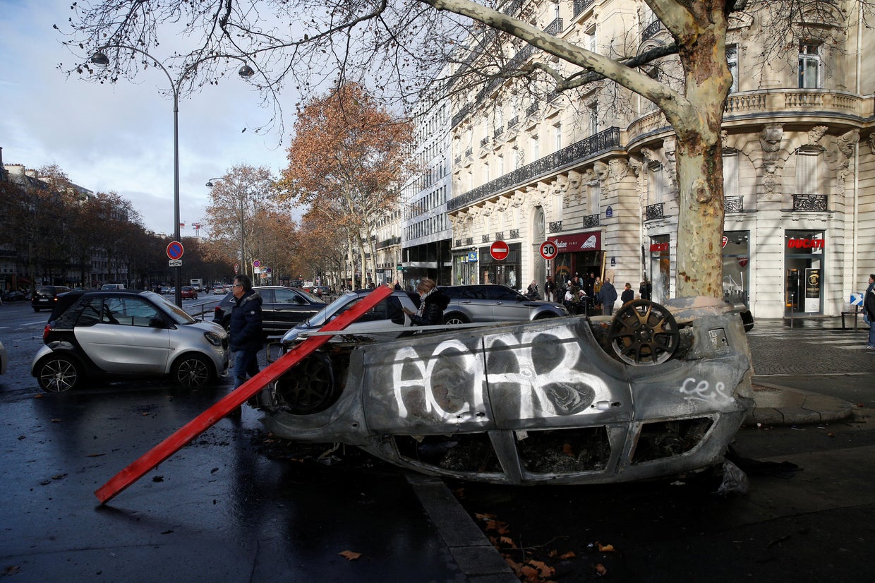 Paris assesses damage from the city's worst riot in a decade - CBS News