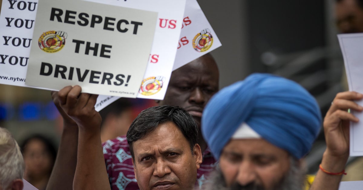 Uber and Lyft drivers plan 24-hour strike to protest pay - CBS News