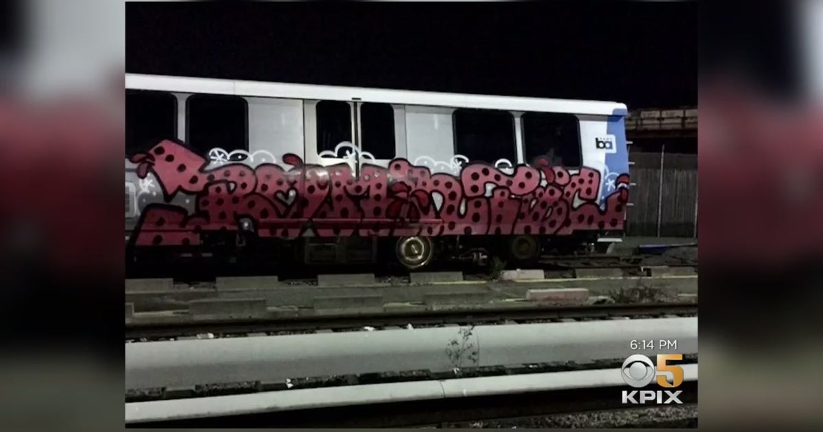 Brand New BART Car Among 4 Tagged With Graffiti - CBS San Francisco