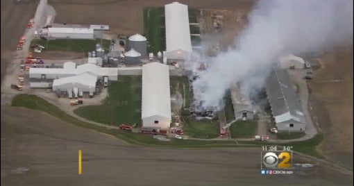 5-Alarm Fire Causes Severe Damage At Egg Farm In Kankakee County - CBS ...
