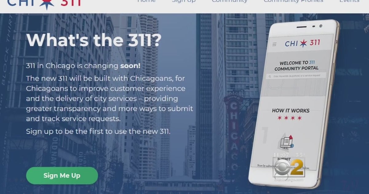 Chicago Unveils New 311 App - CBS Chicago