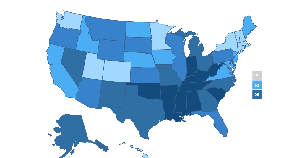 Healthiest and least healthy states ranked for 2018 - CBS News