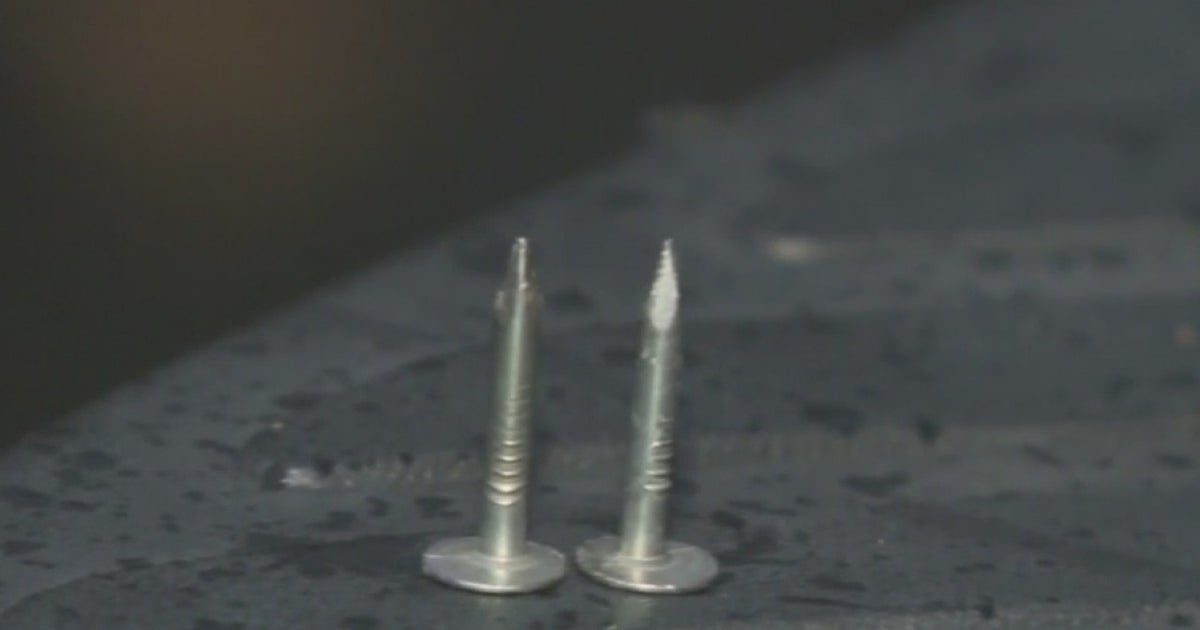 Nails Litter Road Causing Flat Tire Nightmares For Residents - CBS ...