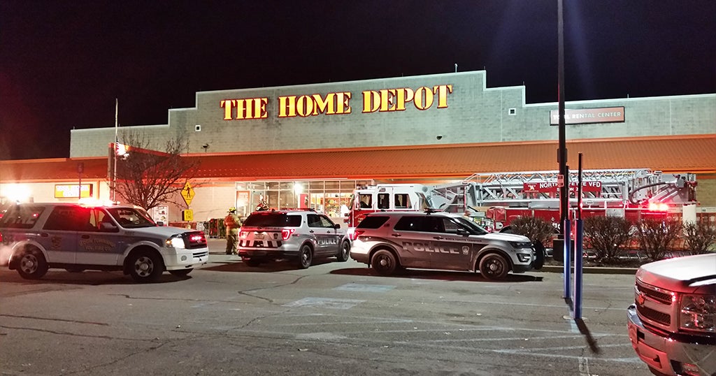 Faulty Heating System Causes Fire On Roof Of Home Depot - CBS Pittsburgh