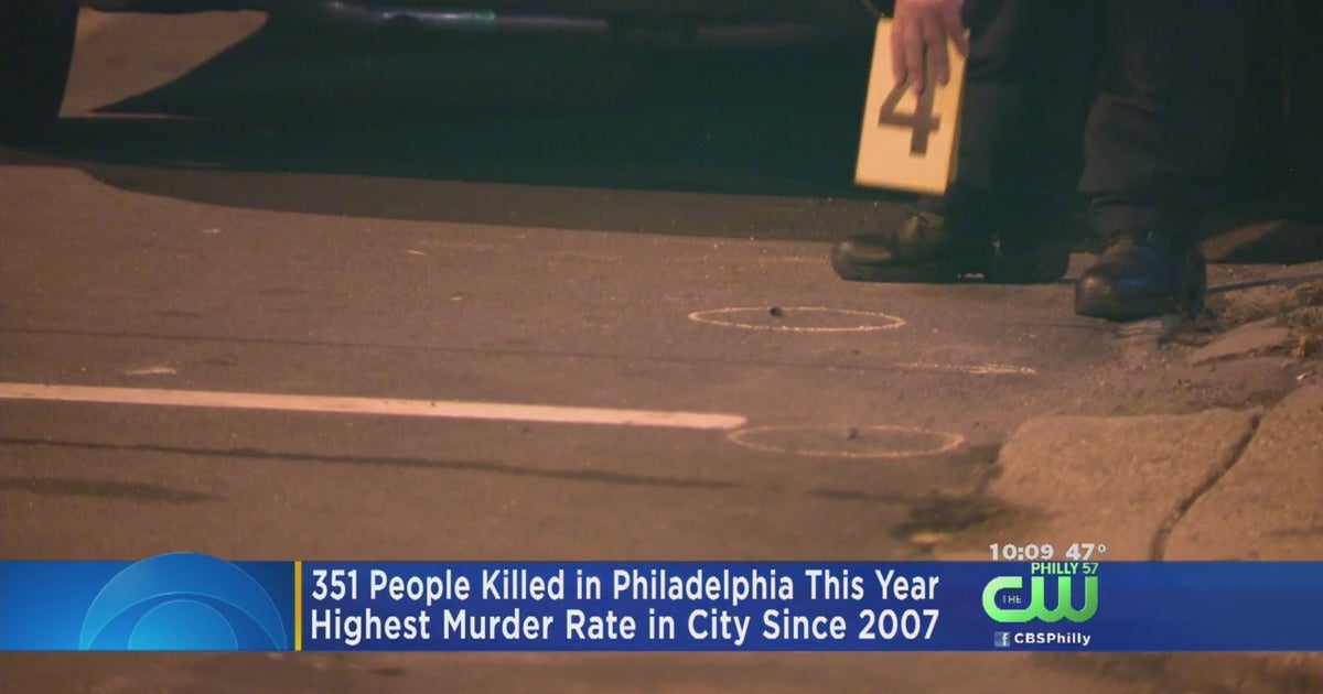 Police: 351 Murders In Philadelphia In 2018, The Most Since 2007 - CBS ...