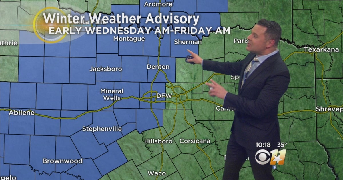 Wintry Weather Arrives In North Texas Wednesday Morning - CBS Texas