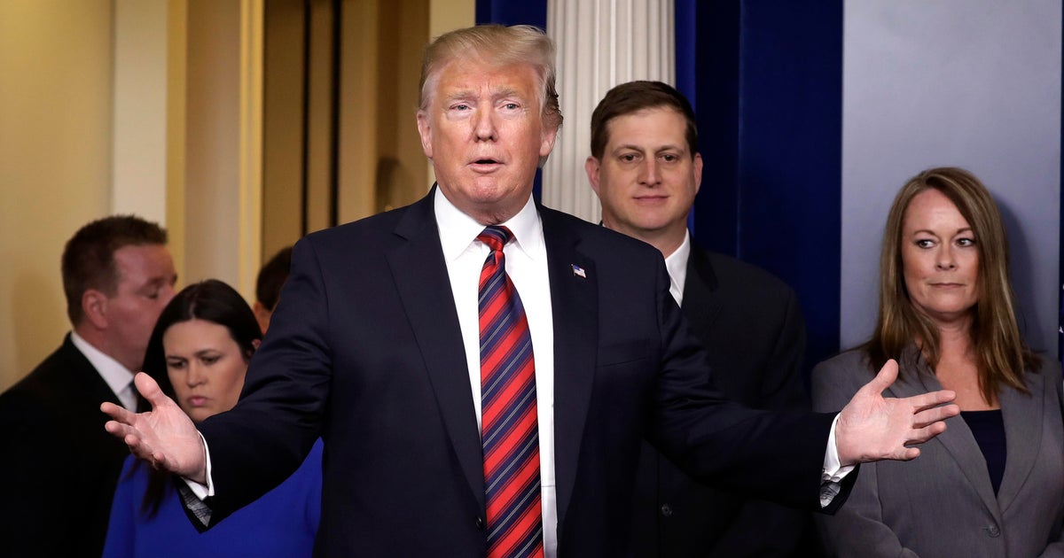 Trump press briefing: President Trump makes surprise statement in White ...