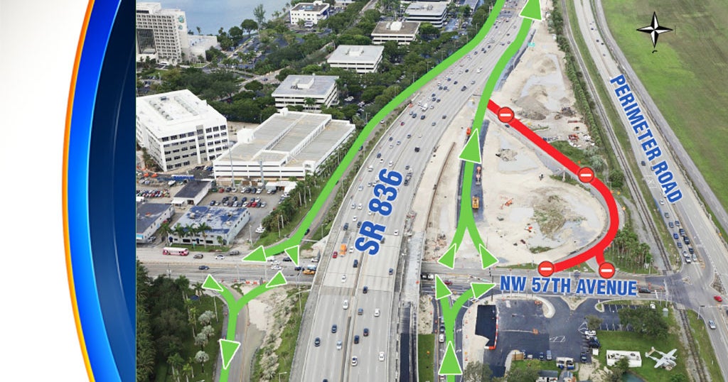 Much-Anticipated Diverging Diamond Interchange Opens At SR 836/NW 57th ...