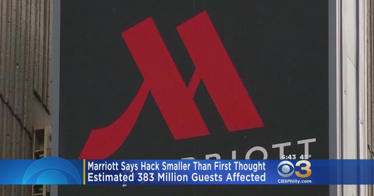 Marriott Says 25 Million Passport Numbers Stolen In Data Breach - CBS ...