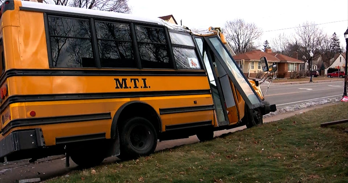 School Bus, Metro Mobility Bus Collide; Both Drivers Hospitalized - CBS ...