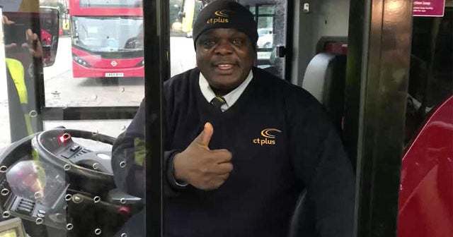 Once-homeless man becomes London's happiest bus driver - CBS News