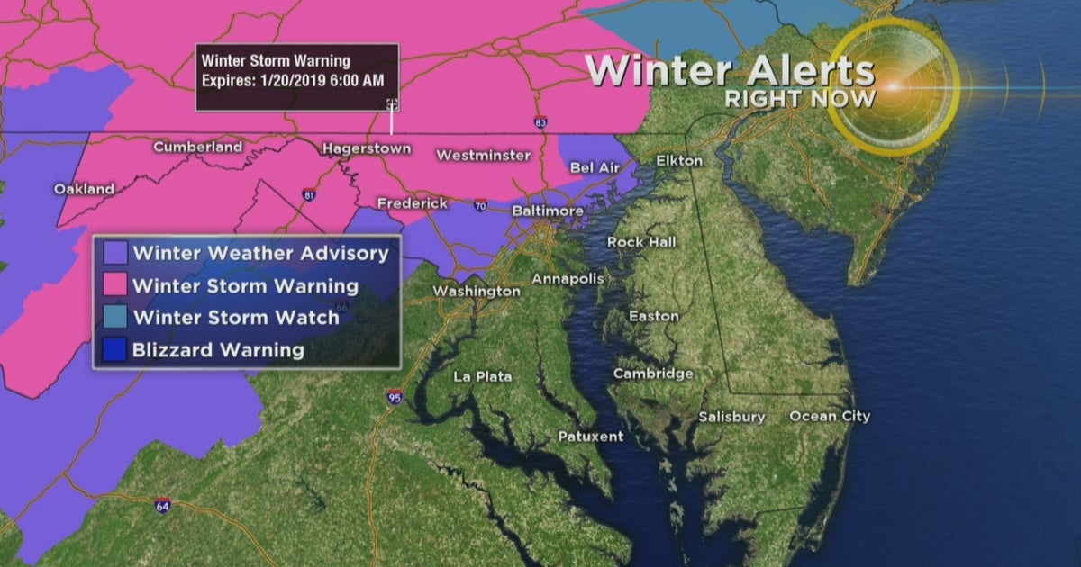 TIMELINE: When Can You Expect A Wintry Mix, Rain This Weekend? - CBS ...